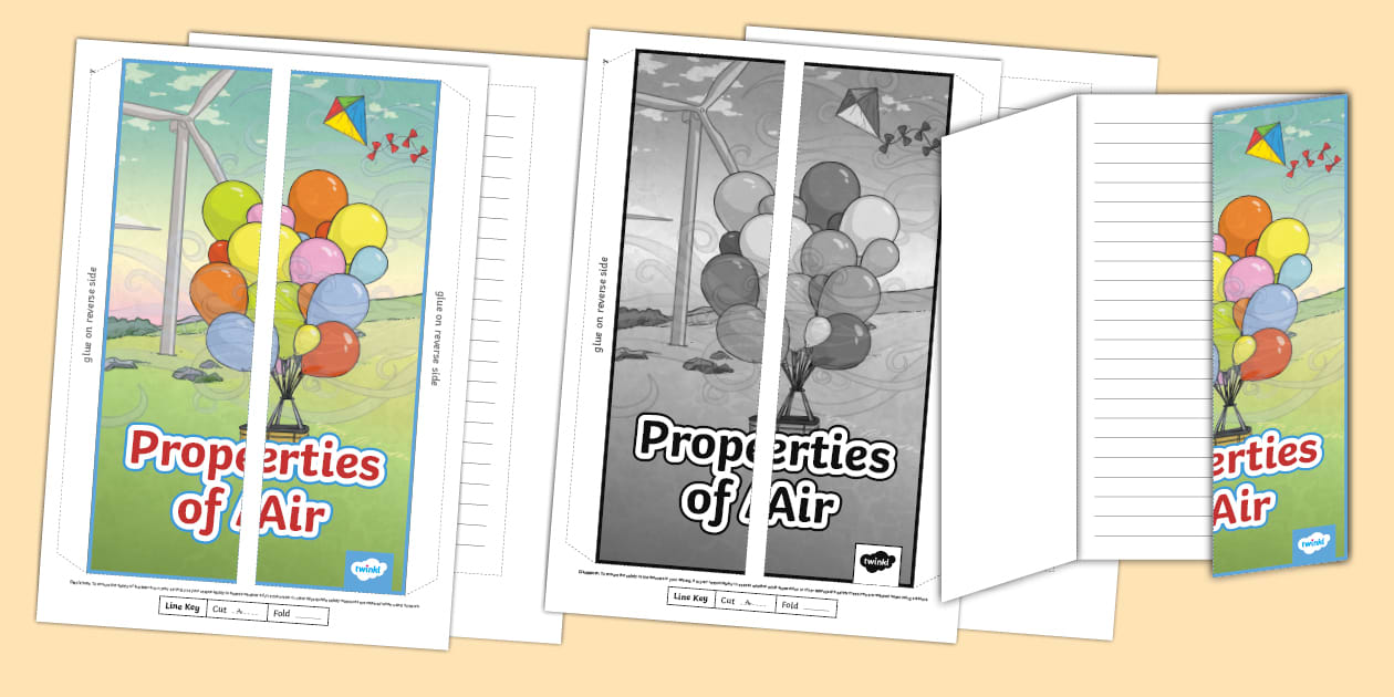Properties of Air Folding Writing Template - Twinkl