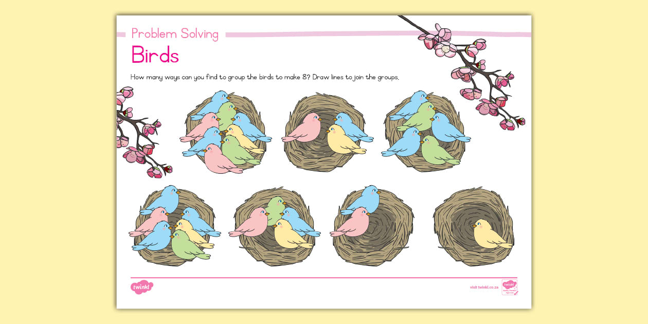 Grade R Problem Solving - Birds (teacher made) - Twinkl