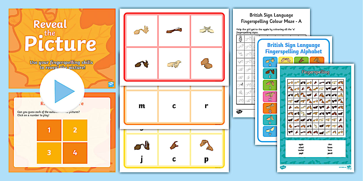 British Sign Language Activity Stations (teacher made)