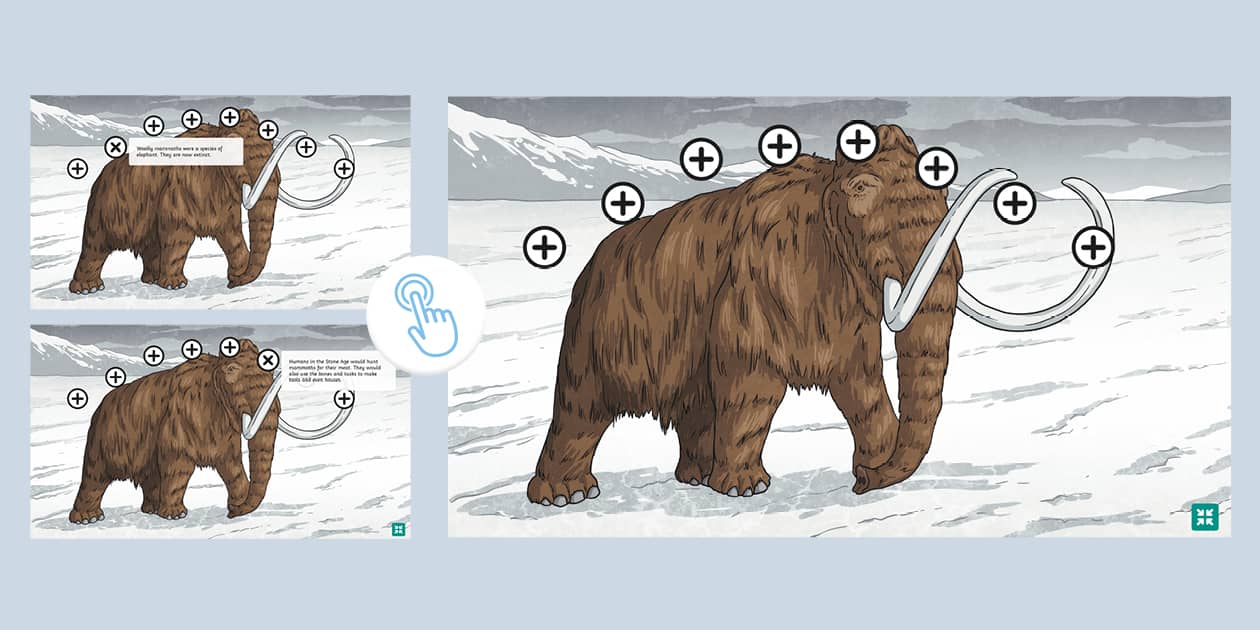 Woolly Mammoth Facts Interactive Hotspot - KS2 - Animals