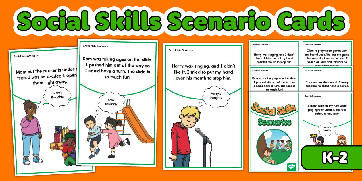 Social Skills Scenario Cards