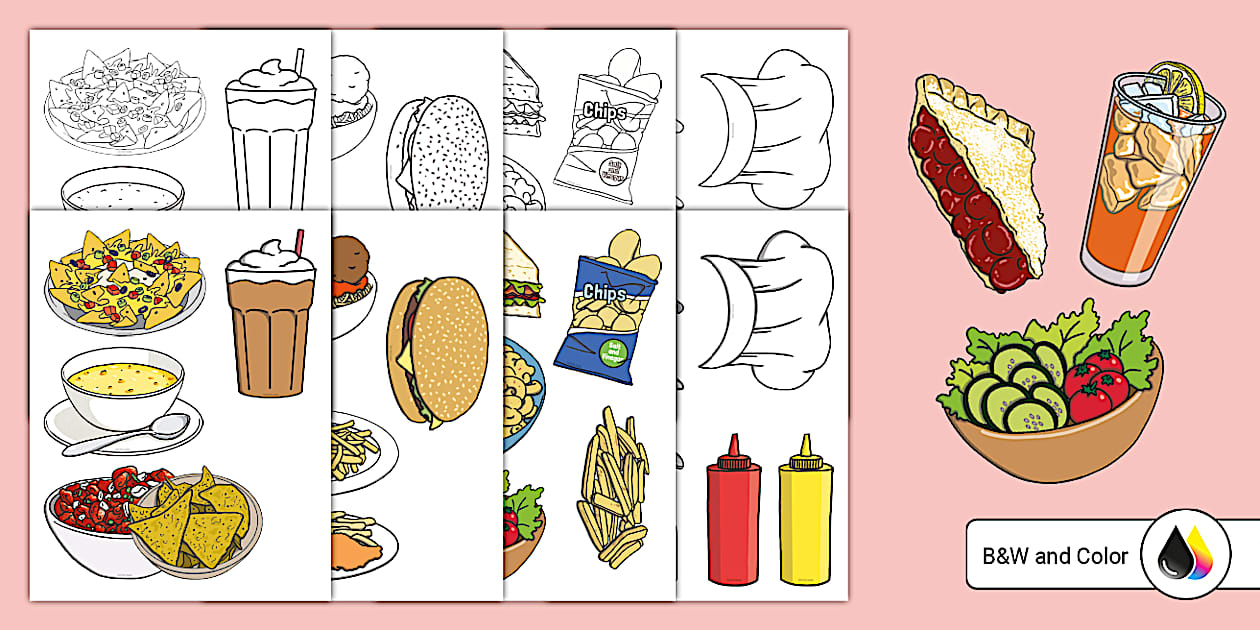 Restaurant Dramatic Play Cutouts (teacher made) - Twinkl