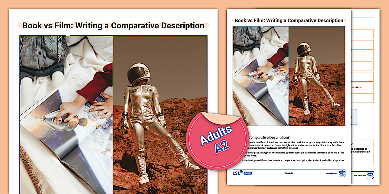 Book vs Film: Writing a Comparative Description [Adults, A2]