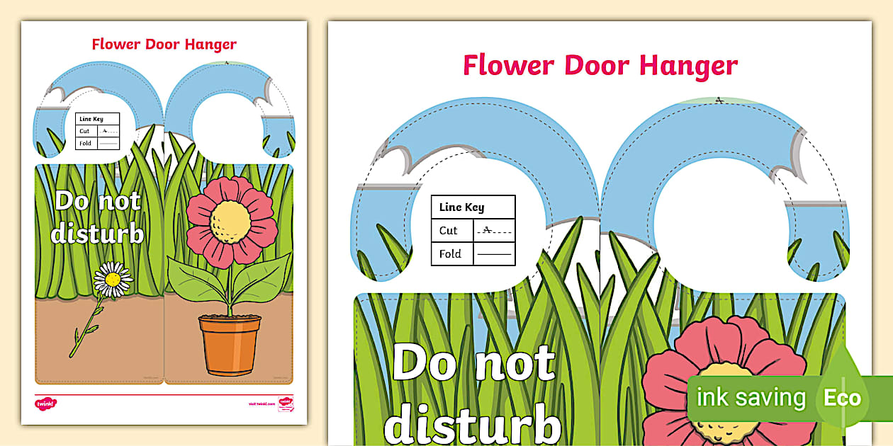 Flower Door Hanger (Teacher-Made) - Twinkl