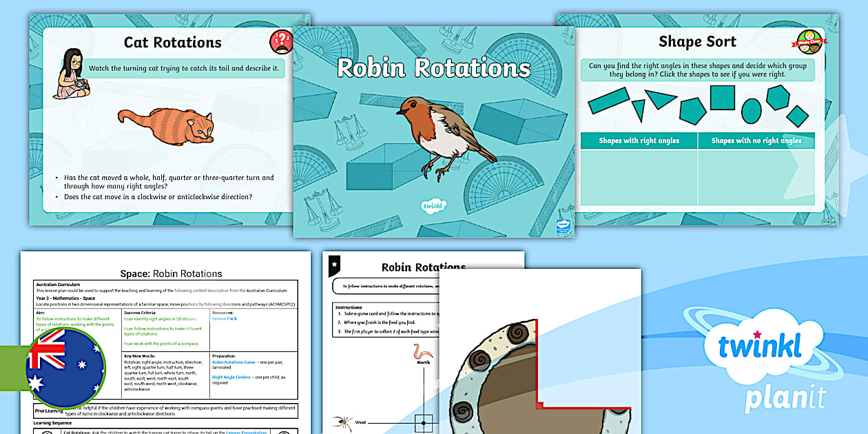 Year 2 Space: Turns, Rotations and Right Angles Lesson 3