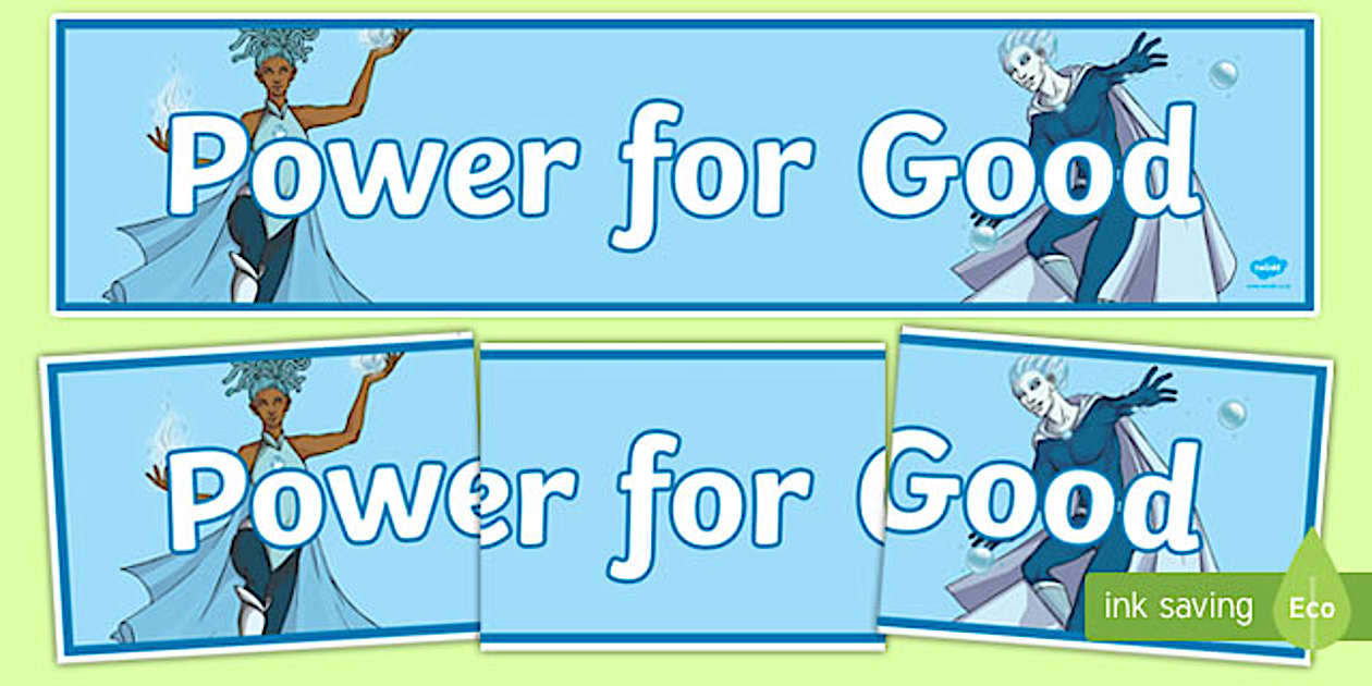 Anti Bullying Week Superhero 'Power for Good' Banner