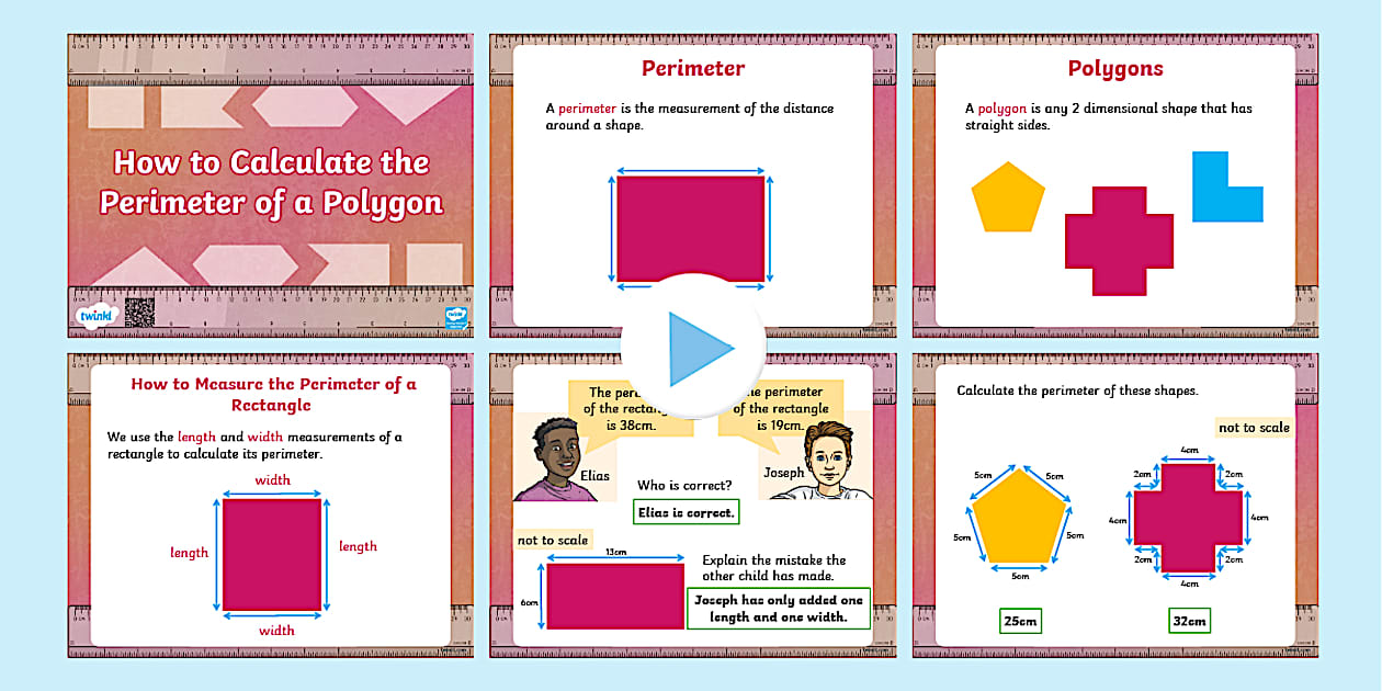 KS2 How to Calculate the Perimeter of a Polygon PowerPoint