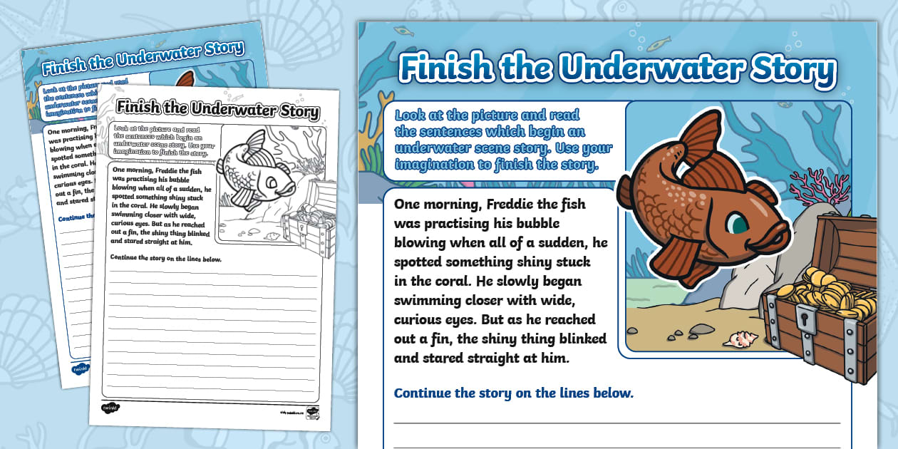 Foundation Phase - Worksheet: Finish the Underwater Story