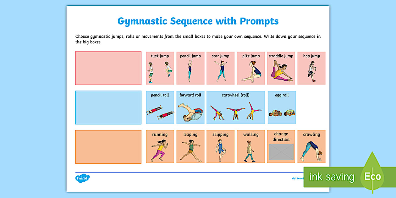 Gymnastics Template | Gymnastics | Twinkl - Twinkl