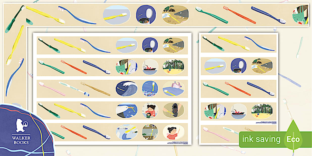 FREE! - The Tale of a Toothbrush Display Borders - EYFS KS1 - Twinkl