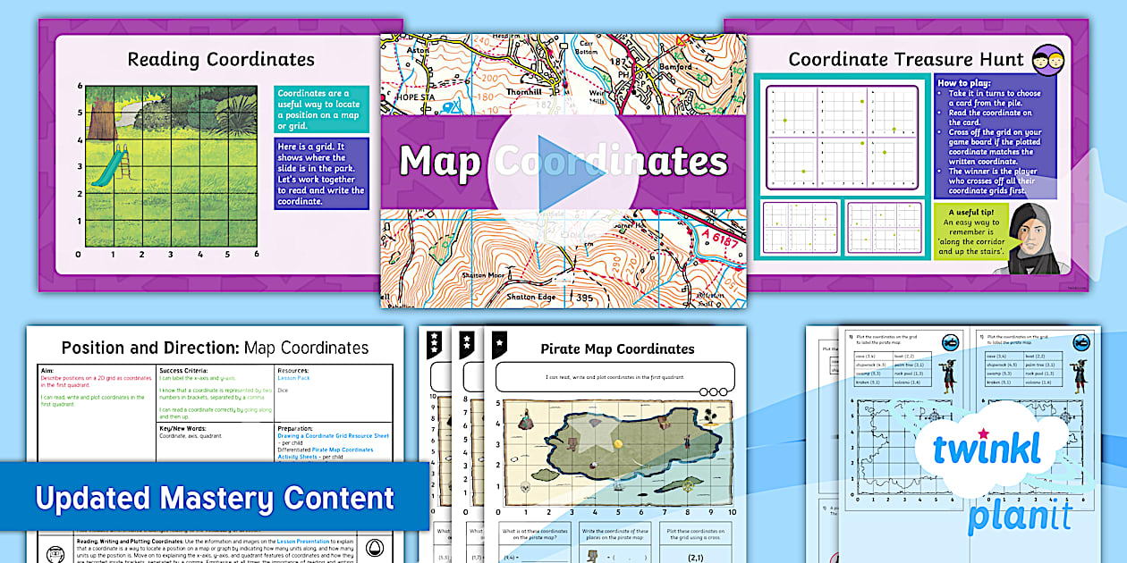 PlanIt Maths Year 4 Position and Direction Lesson Pack 3: Plotting ...