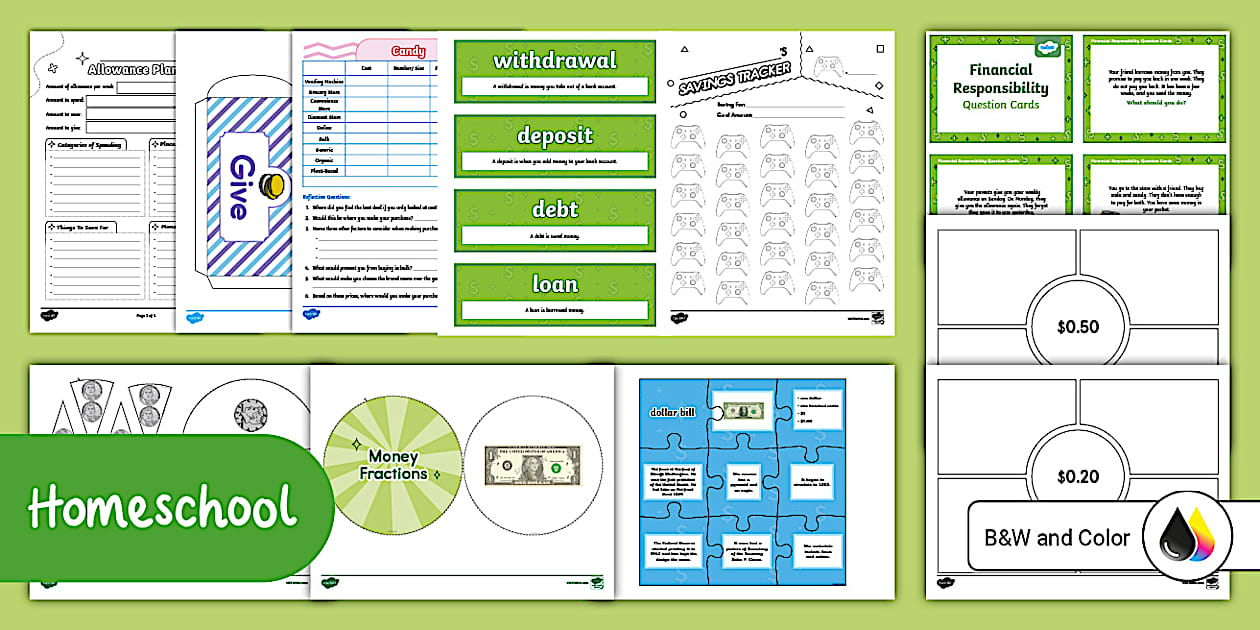 Printable Financial Literacy Worksheets PDF | Twinkl USA
