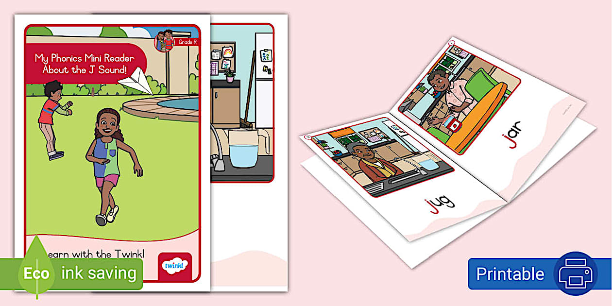 Gr. R Phonics Mini Reader: J Sound (Teacher-Made) - Twinkl