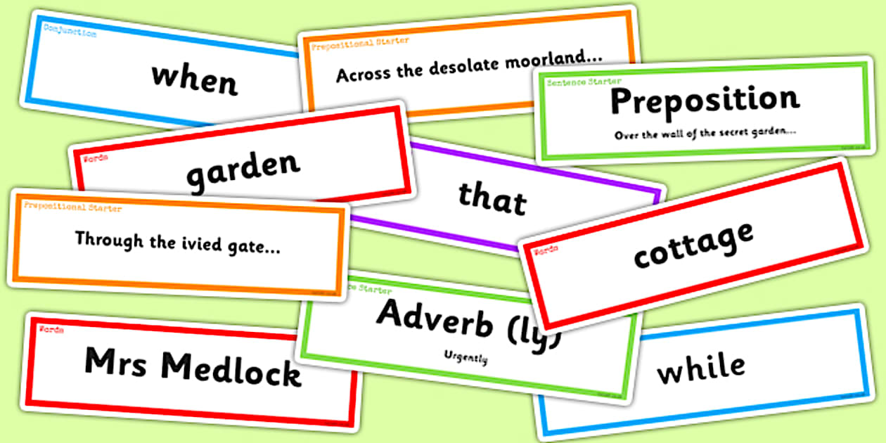 The Secret Garden Sentence Building Pack - Twinkl