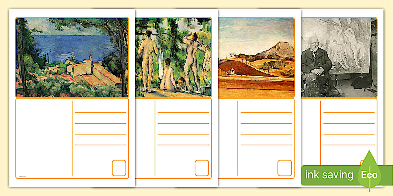 Paul Cezanne Postcards (teacher made) - Twinkl