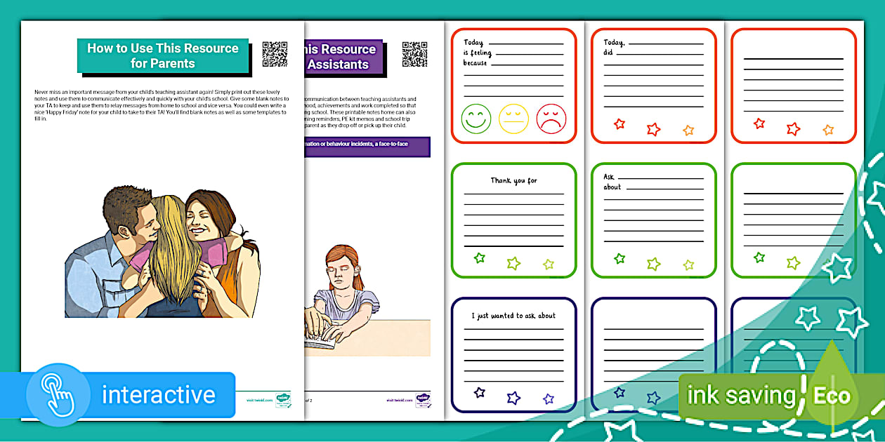 Notes for Parents and TAs (teacher made) - Twinkl