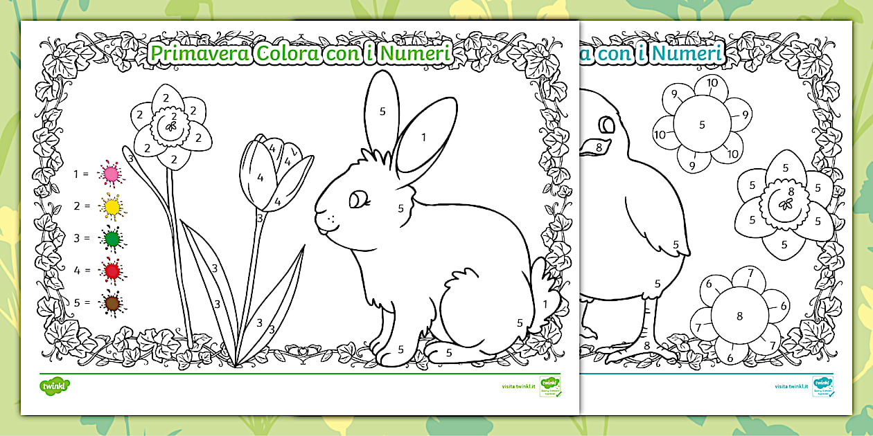 Primavera Colora con i Numeri (Hecho por educadores)