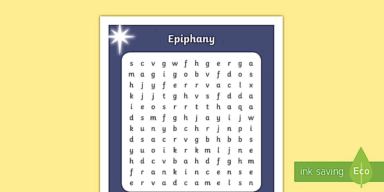 KS1 Epiphany Word Search (teacher made) - Twinkl