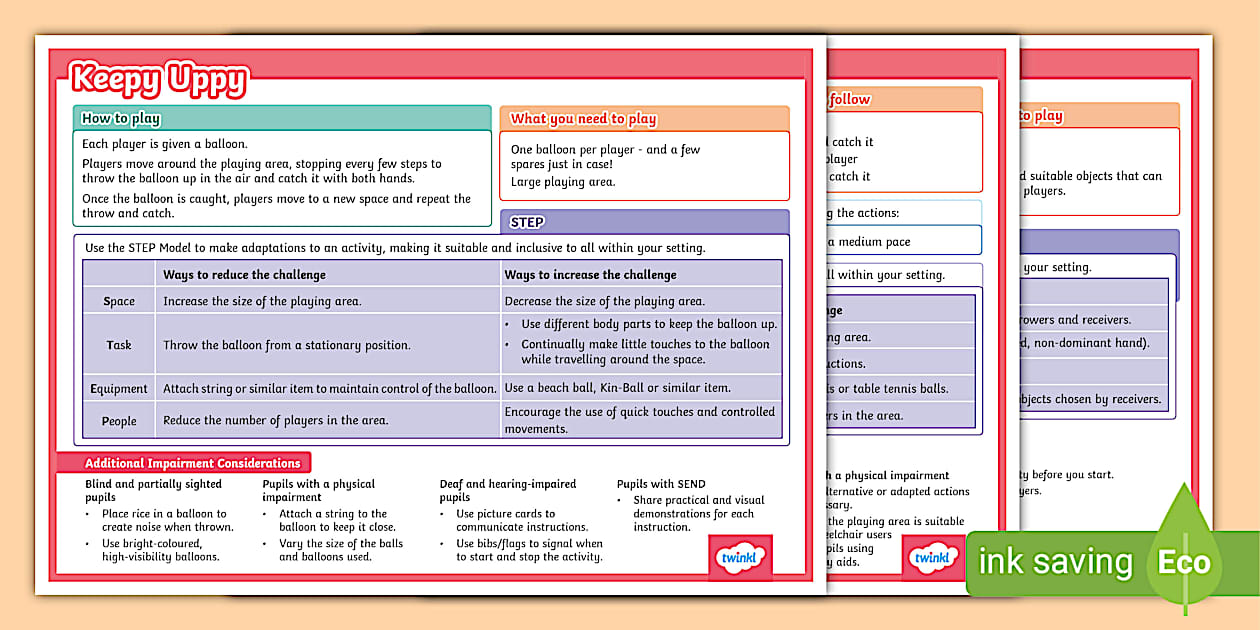 Inclusive Warm-Up Games and Activities - Twinkl PE - Twinkl