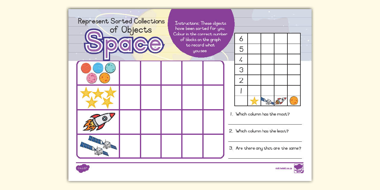 Grade R Data Handling Activity Represent Collections Space