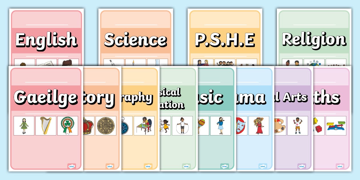 Editable A4 Divider Covers - Twinkl