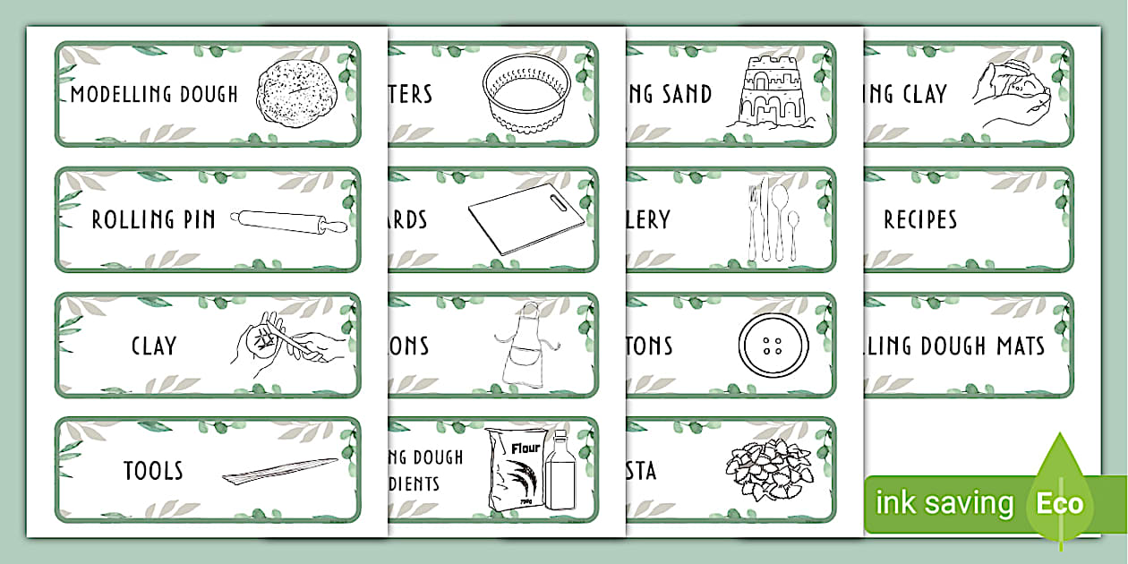 👉 Malleable Area Resource Labels (Teacher-Made) - Twinkl