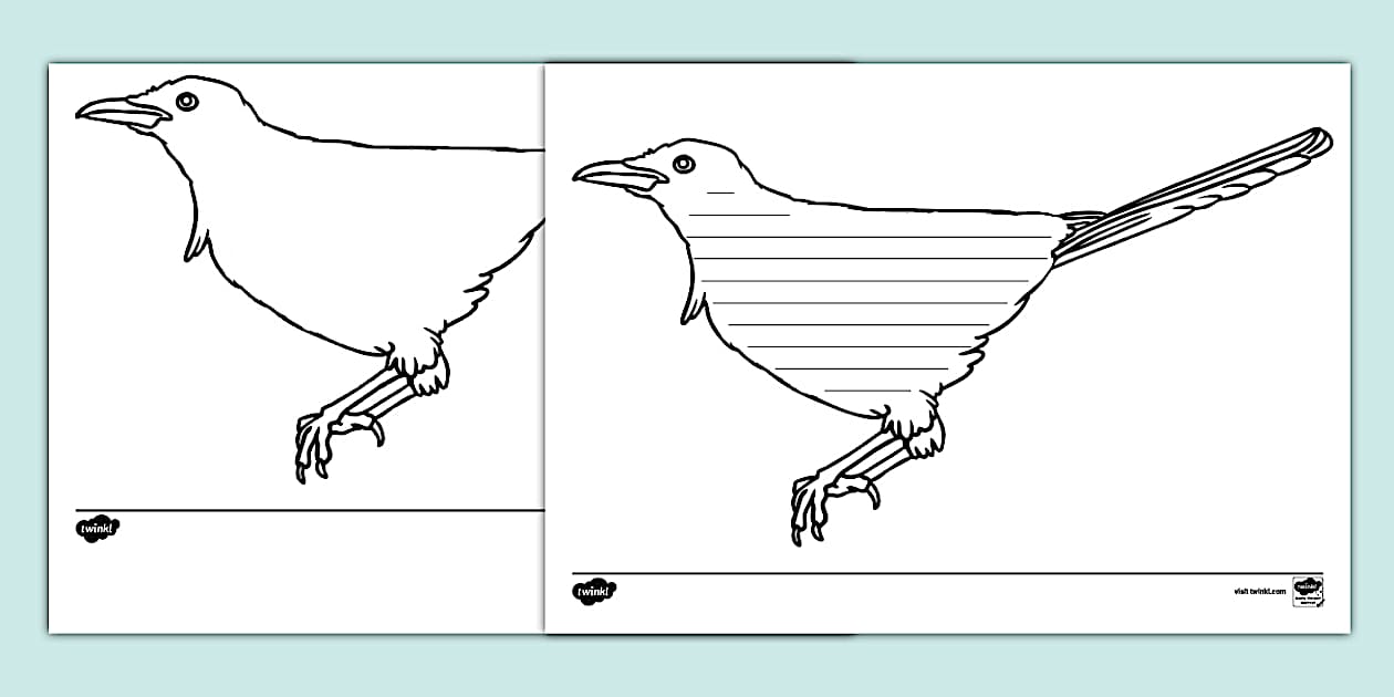 Magpie Writing Template (teacher made) - Twinkl