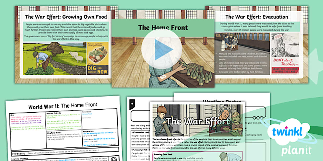 History: World War II: The Home Front LKS2 Lesson Pack 2