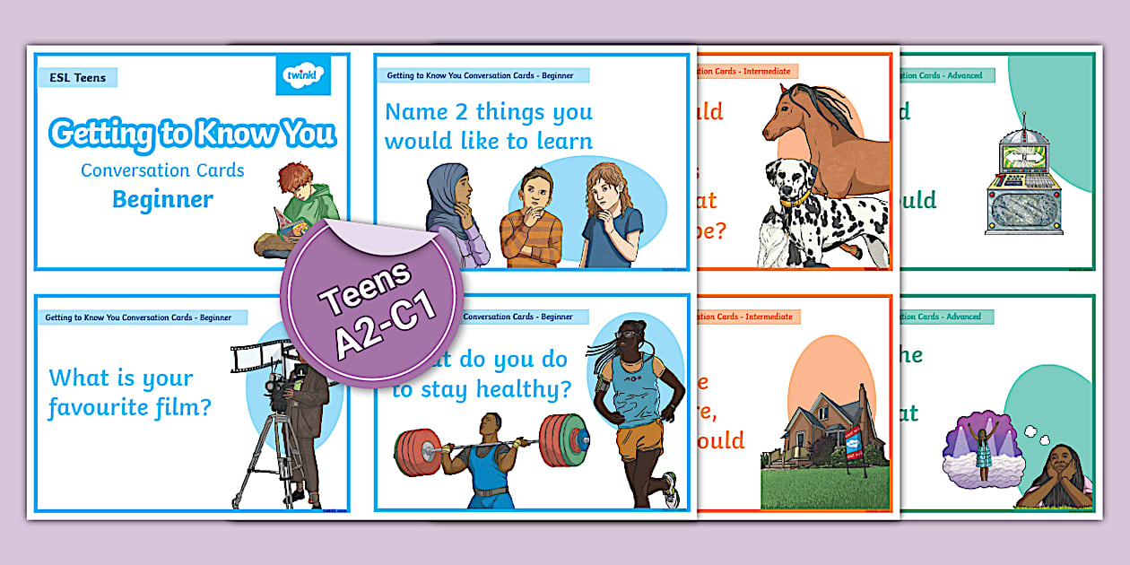 ESL Conversation Cards for Teens {Twinkl} - Twinkl