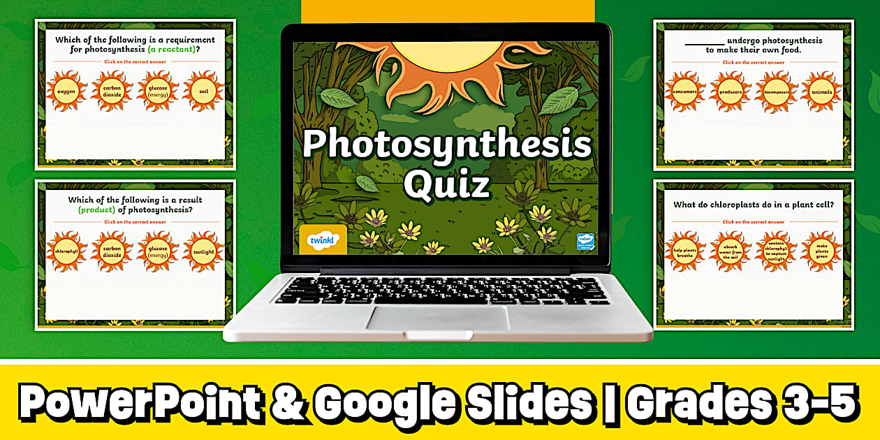 Photosynthesis PowerPoint & Google Slides Quiz
