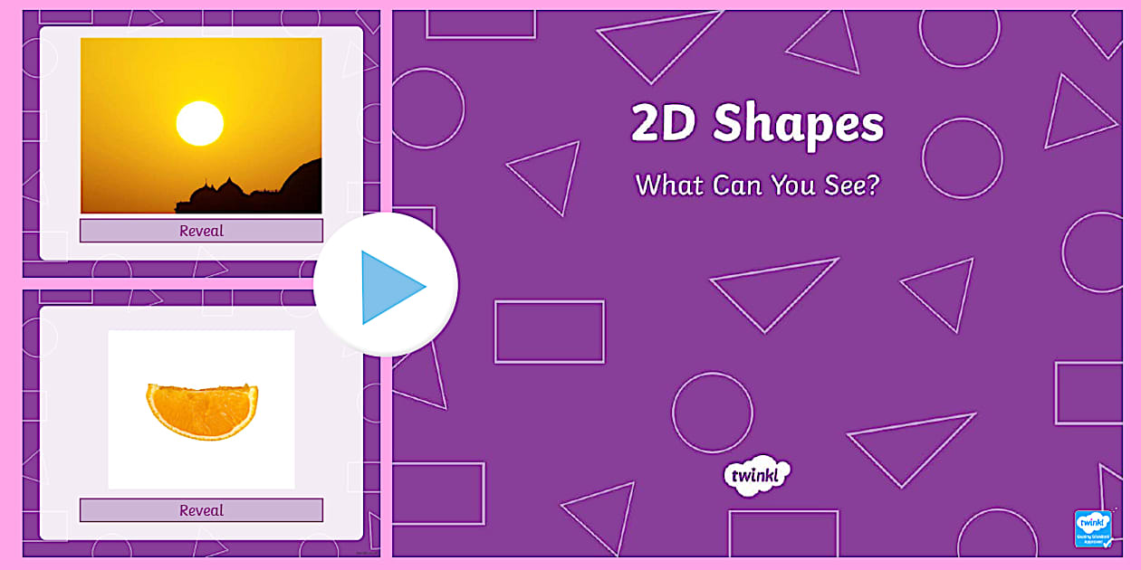 2D Shapes What Can You See? PowerPoint - Twinkl