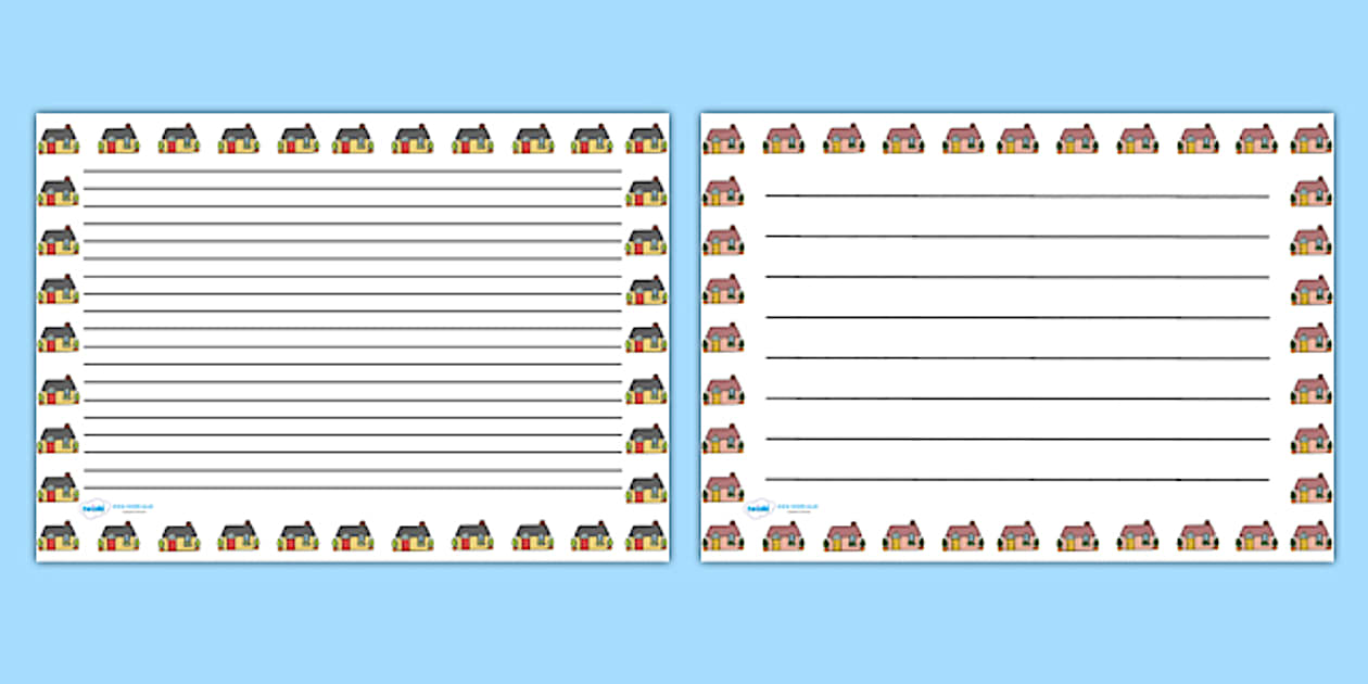 Houses and Homes Page Borders Landscape (Teacher-Made)