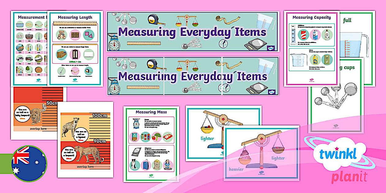 Y3 Measurement: Measuring Everyday Items Additional Resource