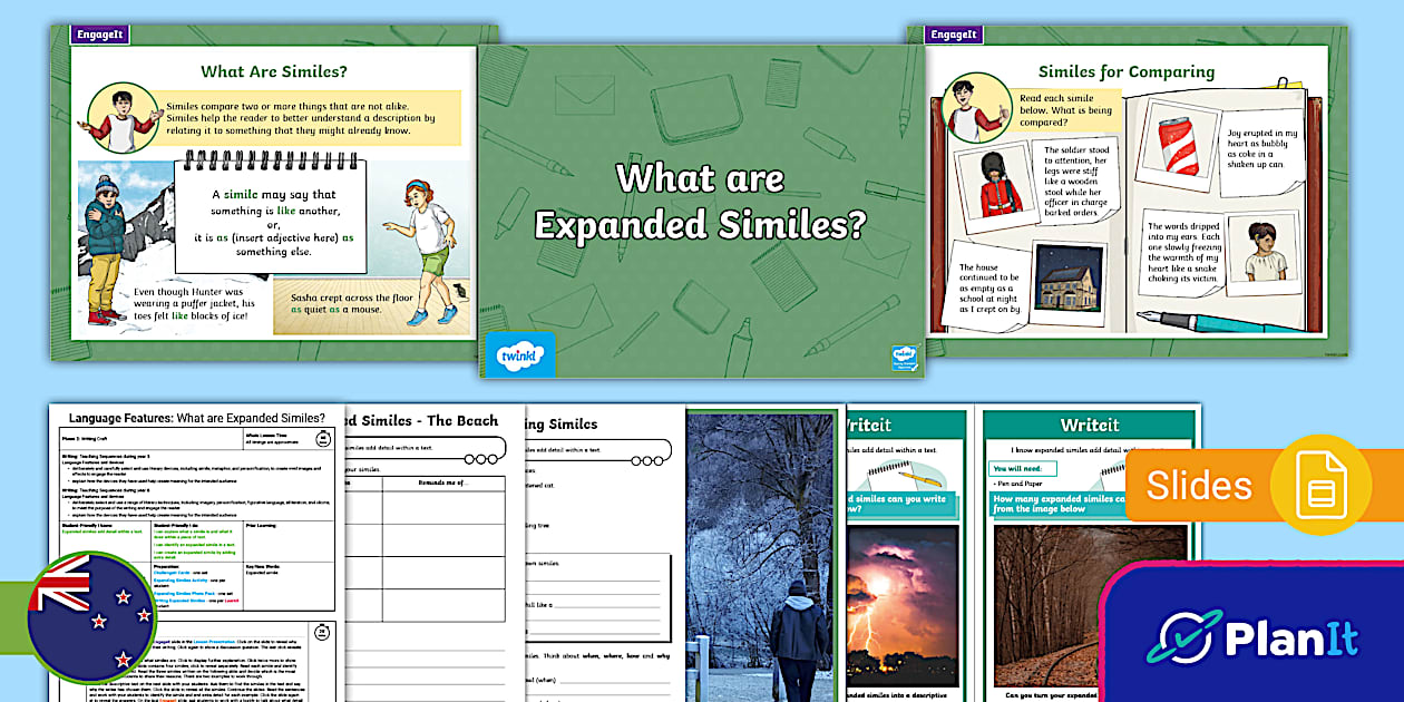 Phase 2 Writing Language Features:What are Expanded Similes?