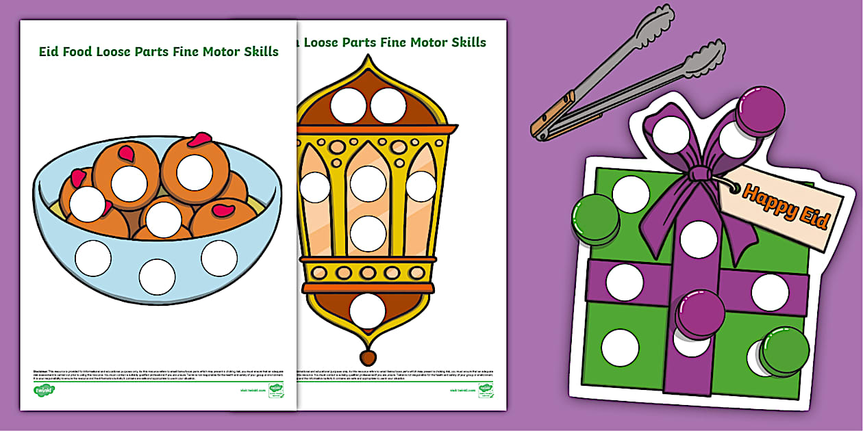 Eid Al-Fitr Loose Parts Fine Motor Skills Activity | Twinkl