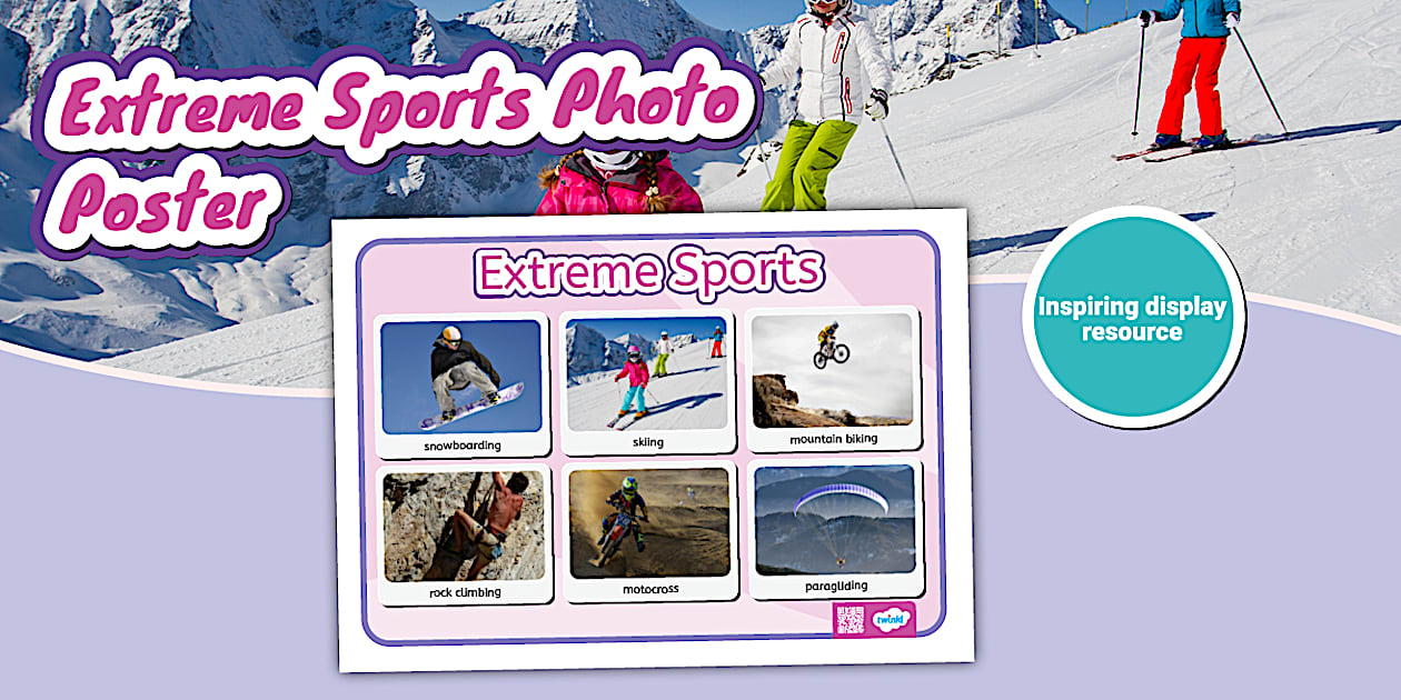 Extreme Sports Photo Display Poster