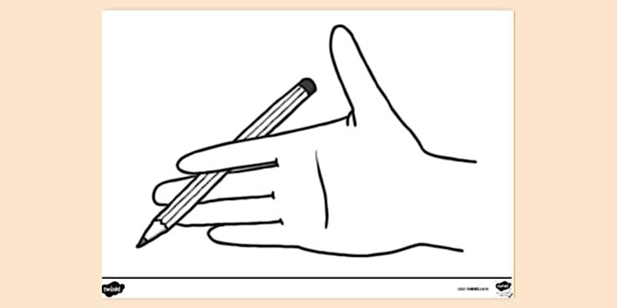 Hand Without Finger Bones Colouring | Colouring Sheets