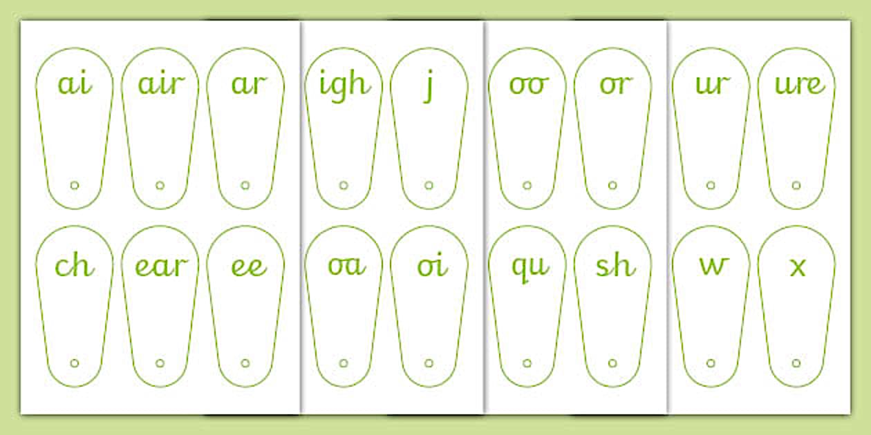 Phase 3 Letter Fans (Cursive) (Teacher-Made) - Twinkl