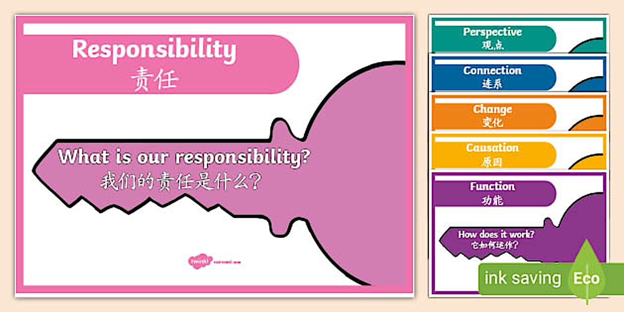 PYP Key Concepts Display Posters - English/Mandarin Chinese PYP Key Concepts Display Posters - English/Mandarin Chinese