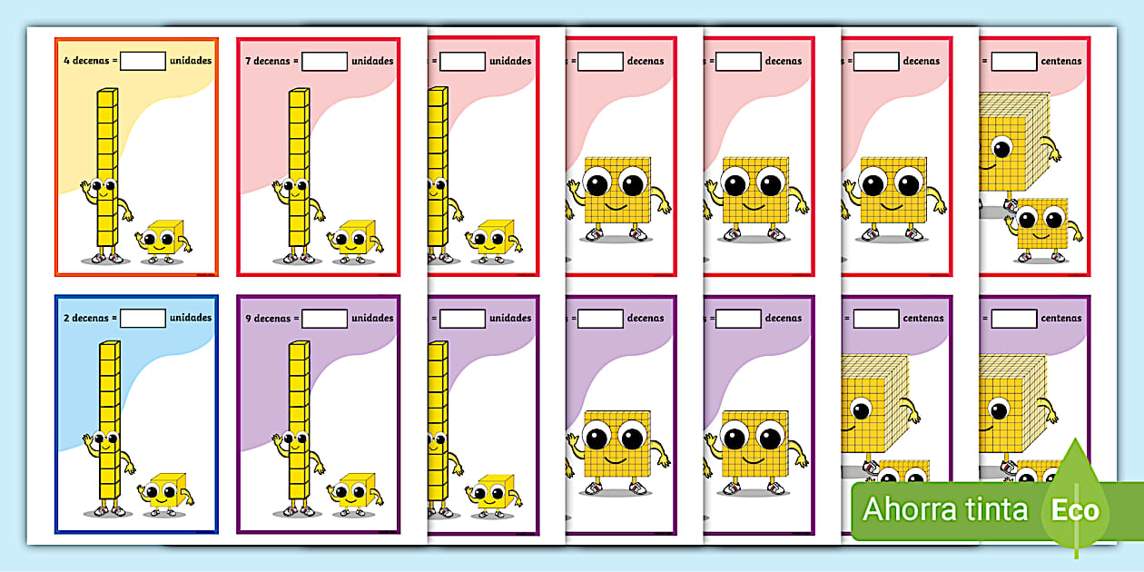 Tarjetas: Valor posicional- Guía de trabajo - Twinkl