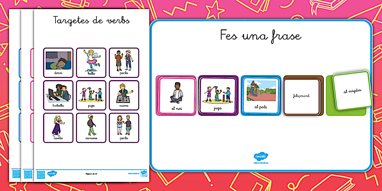 Fitxa d'activitat: Fes una frase - Català (teacher made)