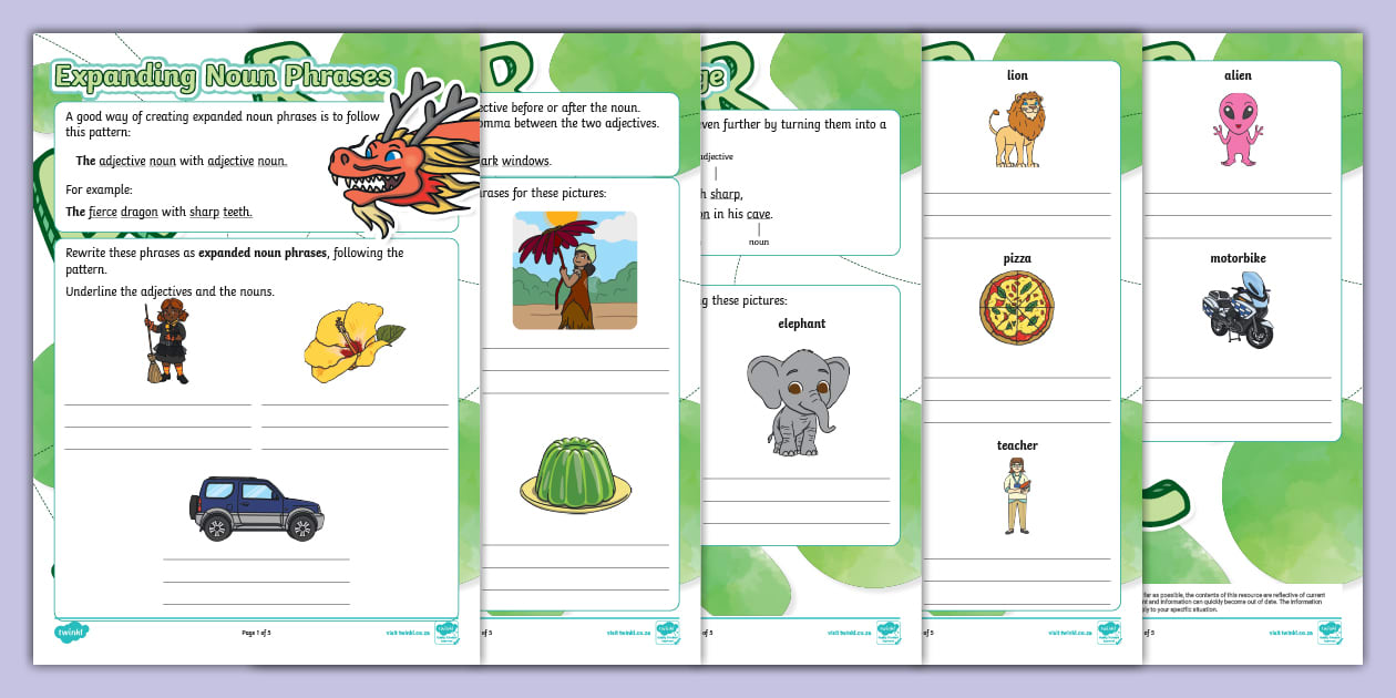 Foundation Phase - Writing - Booklet: Expanded Noun Phrases