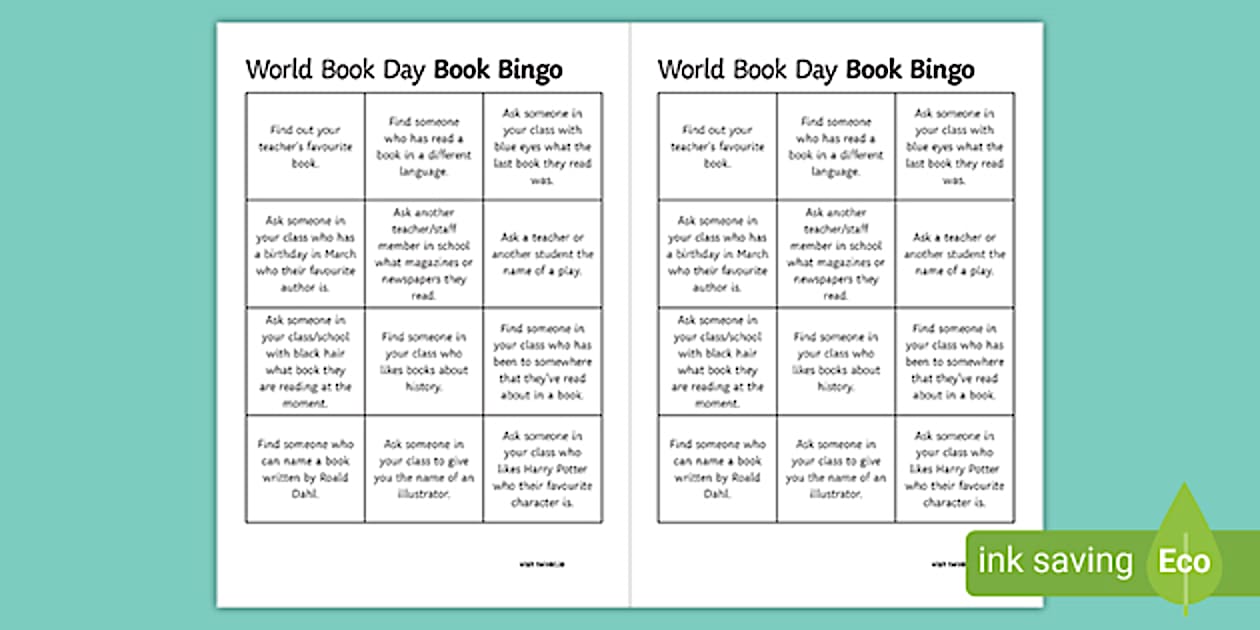 Editable World Book Day Bingo (Hecho por educadores)