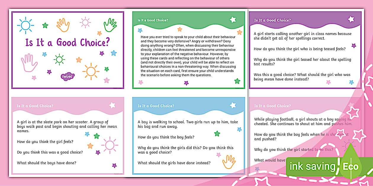 Social Scenario Cards: Is it a Good Choice? (teacher made)