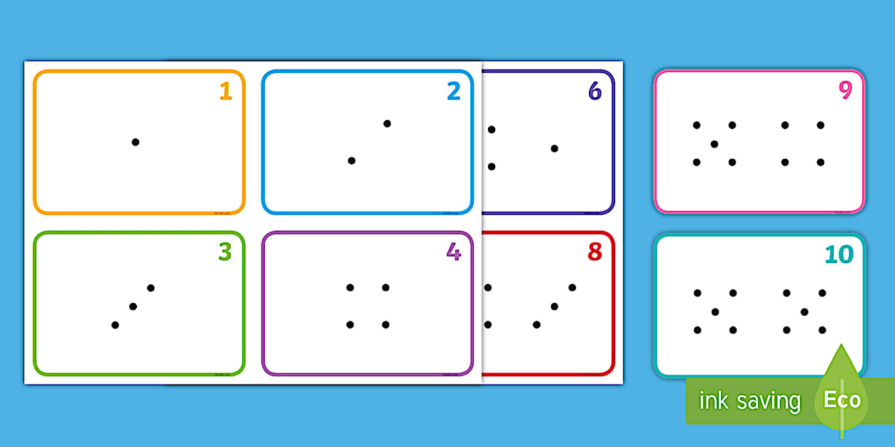 Editable Numbers 1-10 Dotty Cards (l'enseignant a fait)