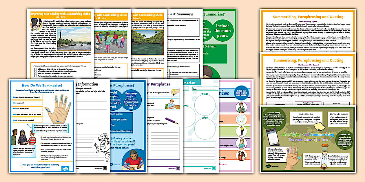 Summary Writing Activity Pack | Twinkl (teacher made)