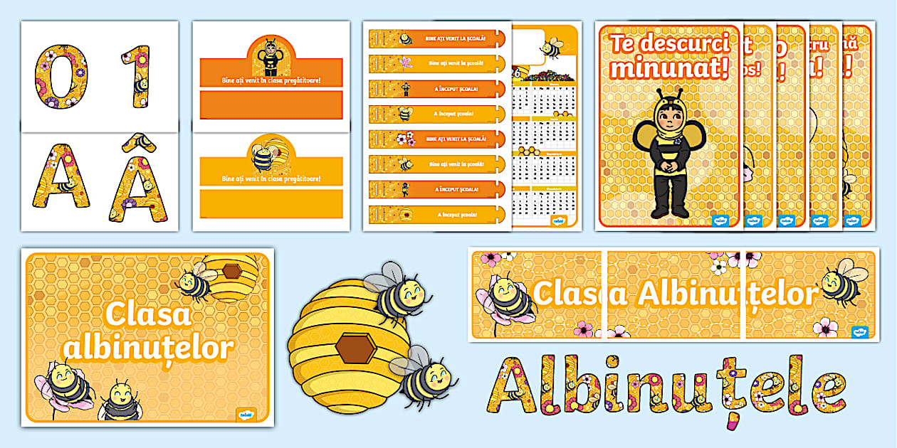 Clasa albinuțelor | Materiale pentru decorul clasei | Twinkl