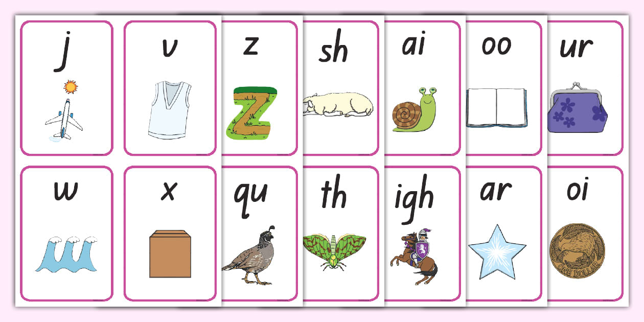NZ Phonics: Level 3 Mnemonics Flashcards