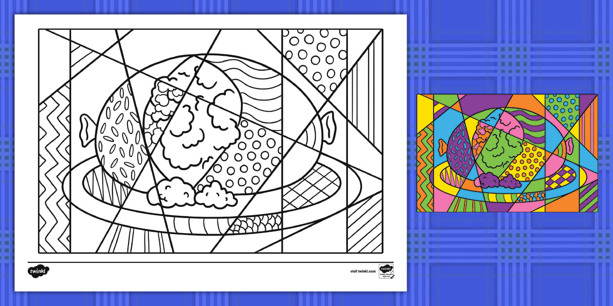 Ode to a Haggis Pop Art Colouring Page (l'enseignant a fait)