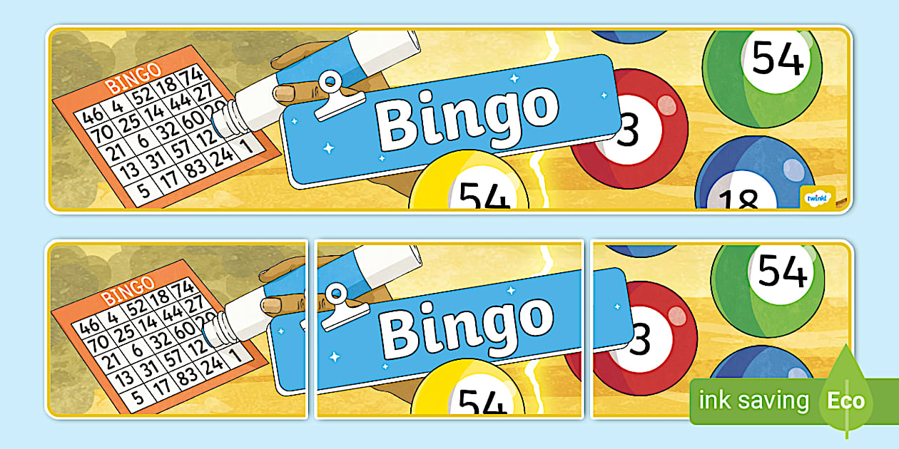 Bingo Display Banner (Teacher-Made) - Twinkl